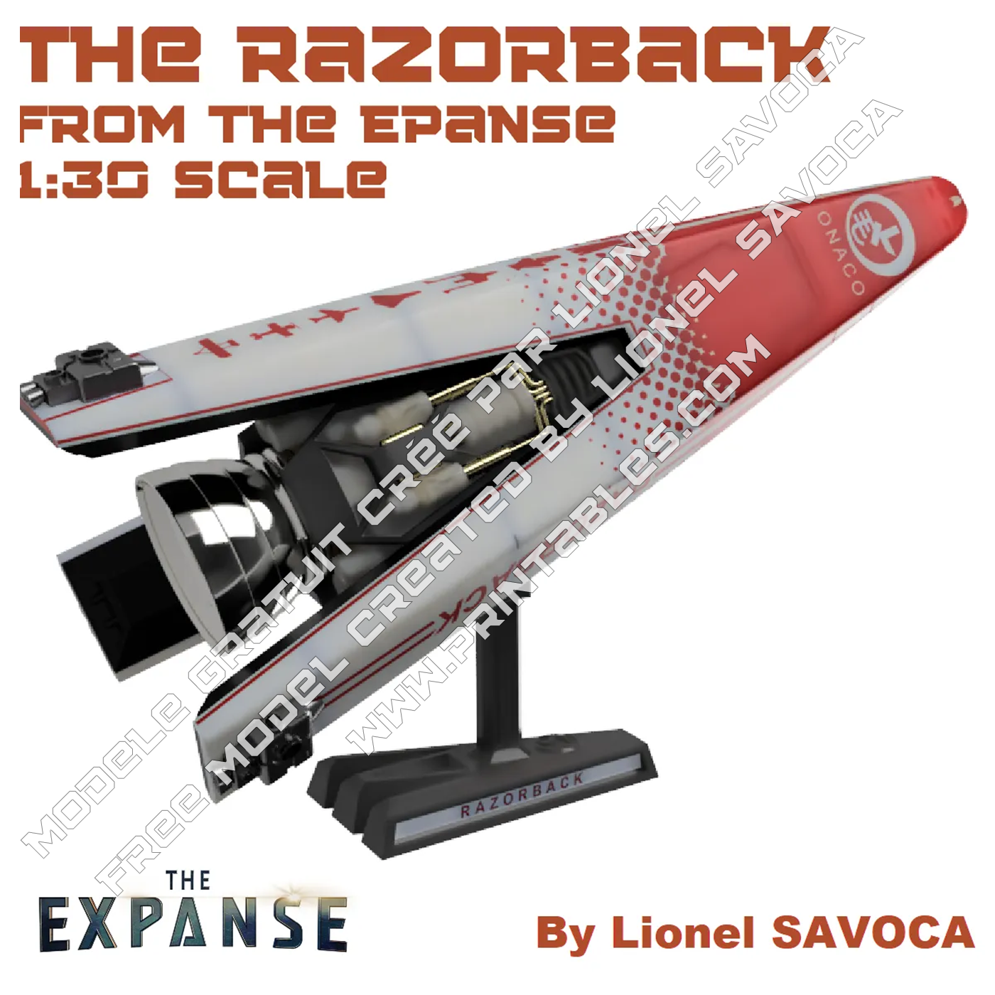 Razorback from THE EXPANSE TV show - 1:30 Scale (adaptable) por Lionel ...