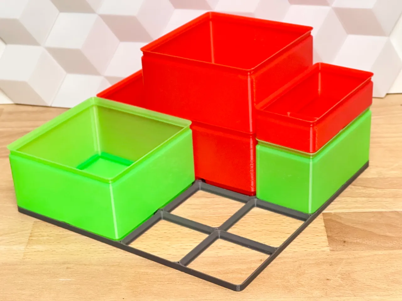 Gridfinity Box (Quick print, lite version, less filament!) by ... Gridfinity Box (Quick print, lite version, less filament!) by ...