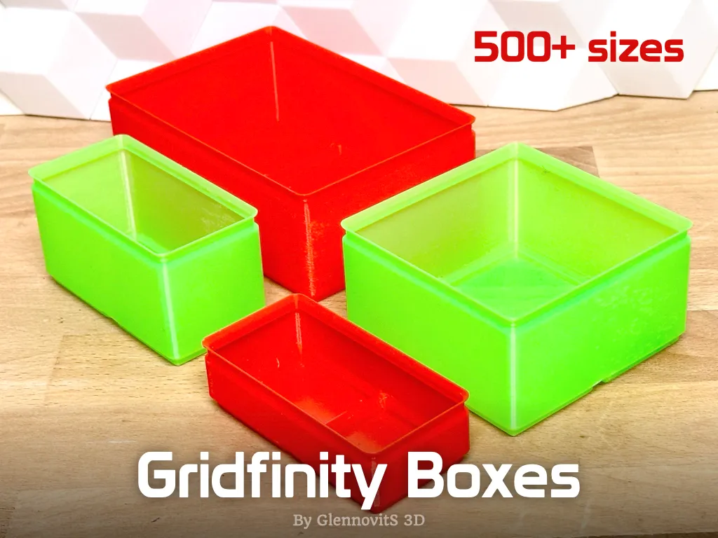 Gridfinity Box (Quick print, lite version, less filament!) by ...