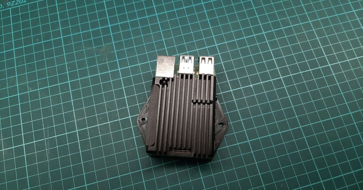 Rpi4 JOY-IT Case wall holder by Lišák | Download free STL model ...