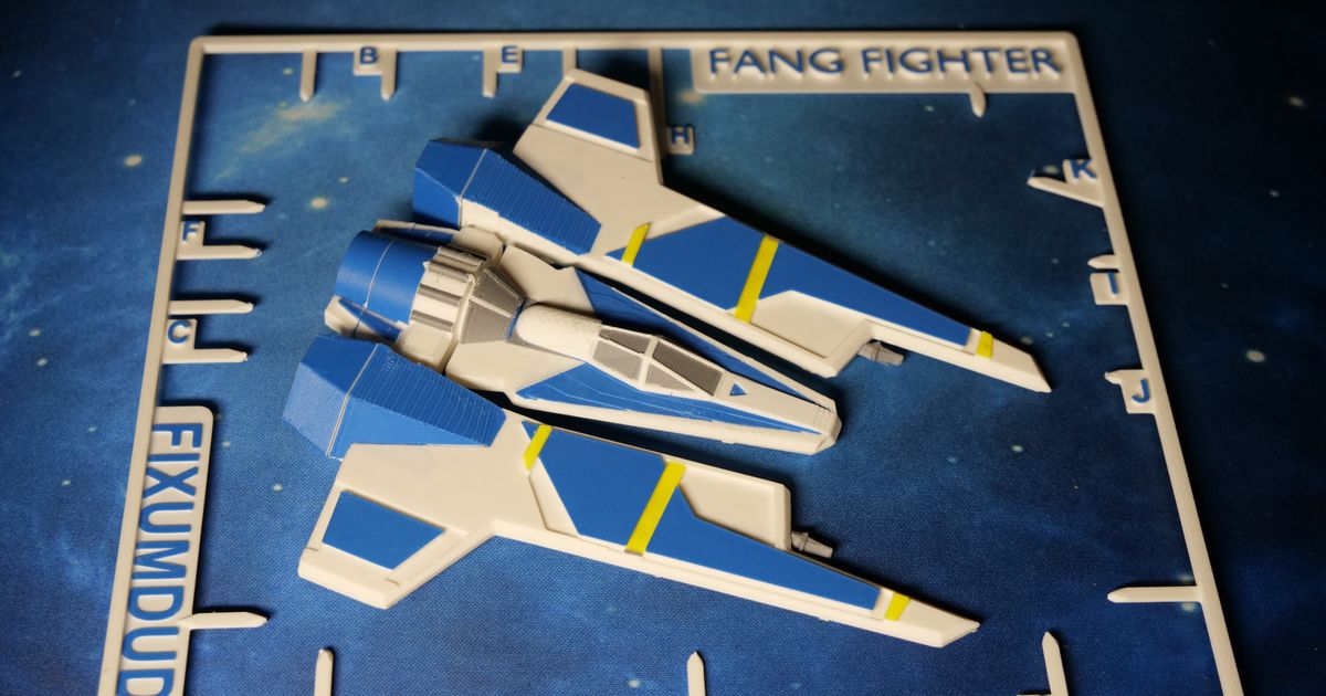 Mandalorian Fang Fighter by oakshadowart | Download free STL model ...