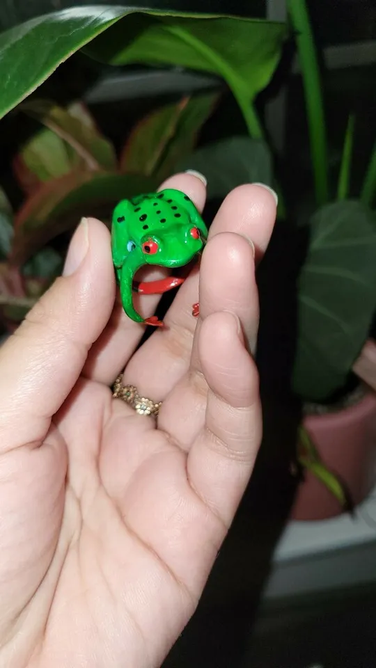 Tree Frog Ring by WildFern23 | Download free STL model | Printables.com