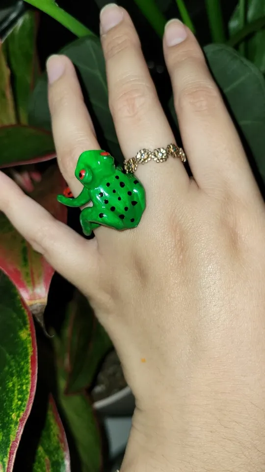 Tree Frog Ring by WildFern23 | Download free STL model | Printables.com