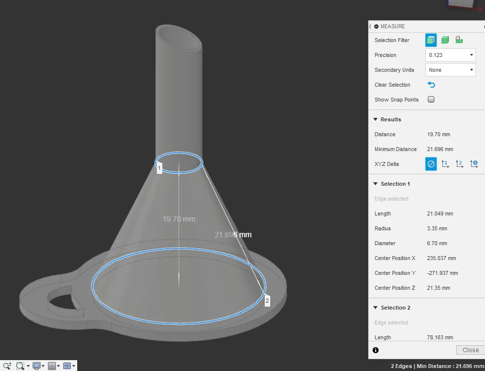 Small funnel by Synhro | Download free STL model | Printables.com