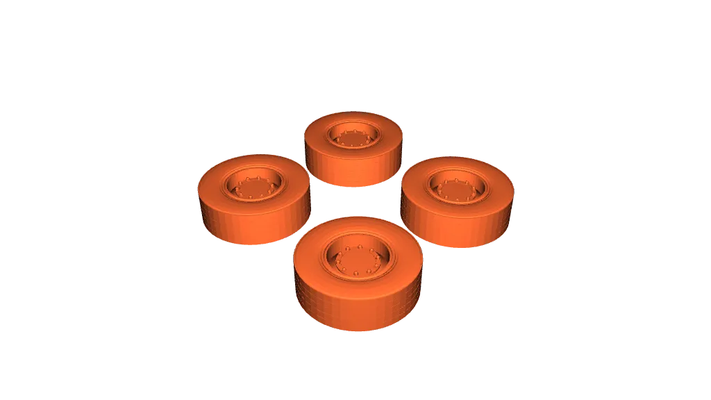 School Bus Wheels Scaled Down 1:30 Ratio by TheNerd@Work28 | Download ...