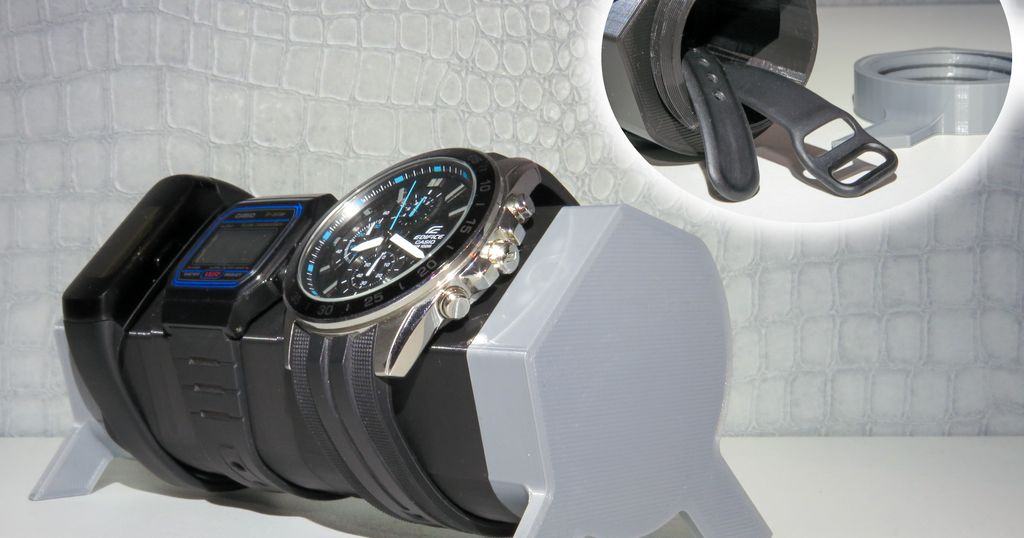 Customizable watch stand by VANU-3D | Download free STL model ...