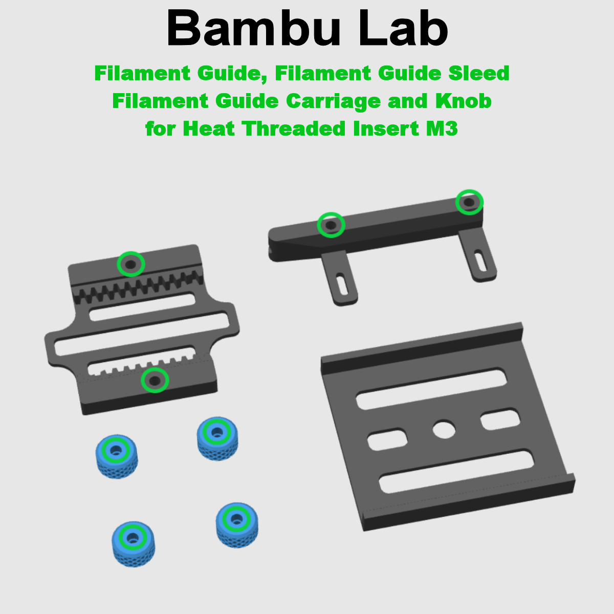 Bambu Lab Filament Spool Winder - Filament Guide, Filament Guide Sled ...