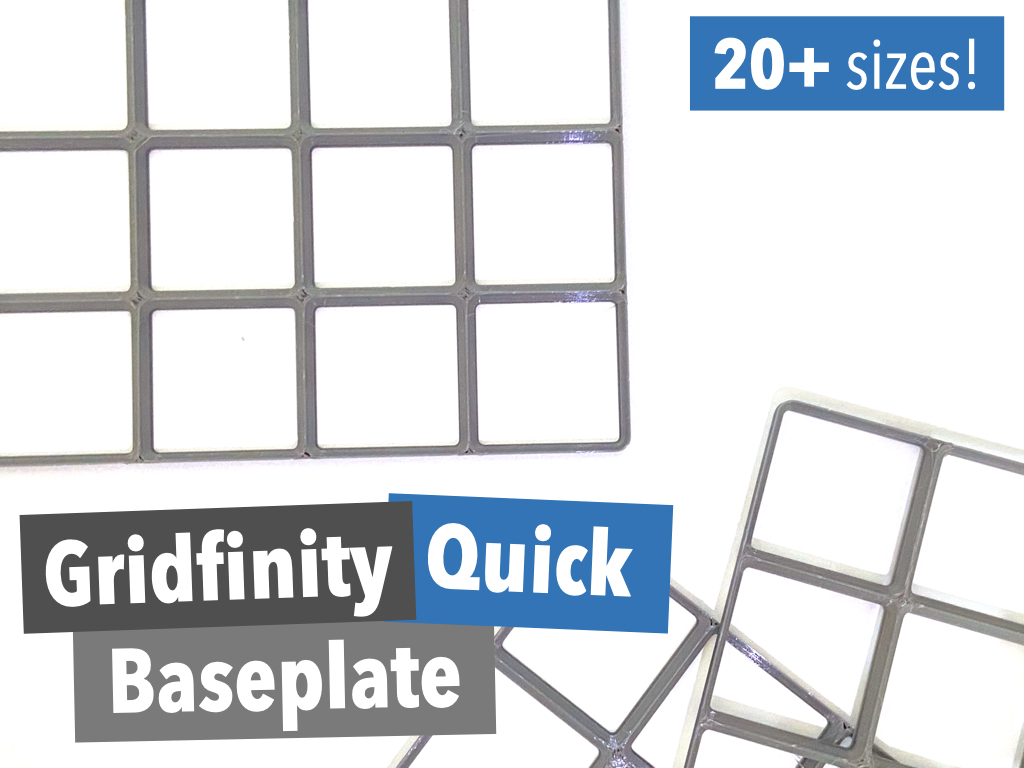 Gridfinity Baseplate Quick Print Less Filament By Glennovits 3d