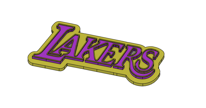 LAKERS LETTERS by pauserranoo1 | Download free STL model | Printables.com