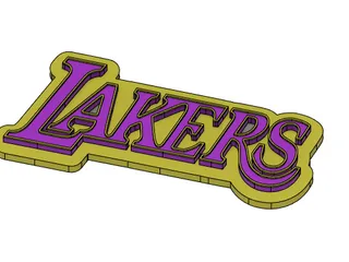 LAKERS LETTERS by pauserranoo1 | Download free STL model | Printables.com