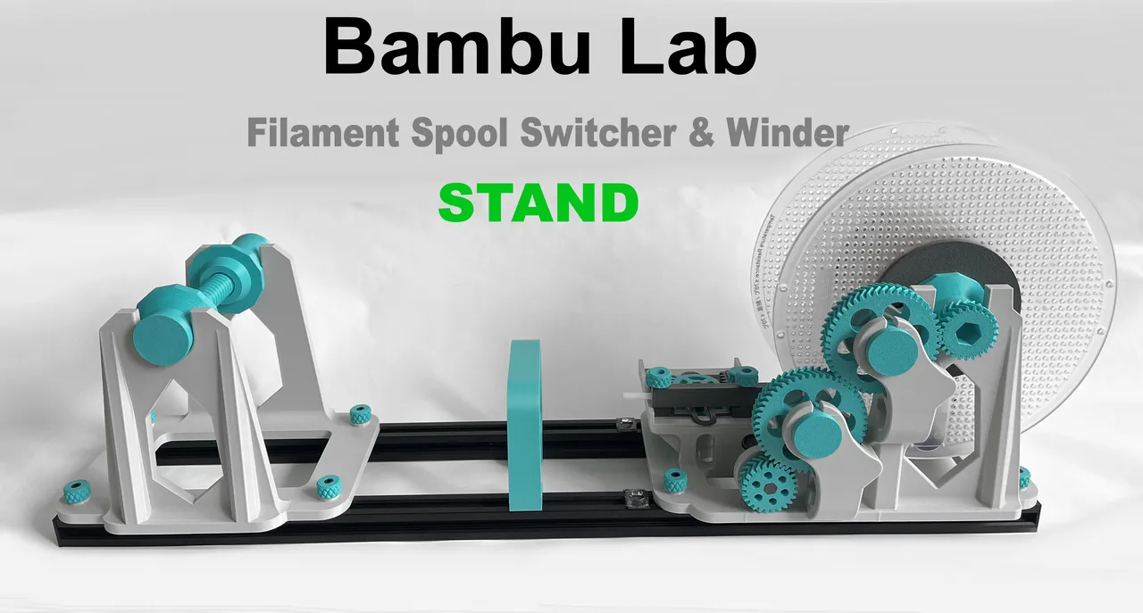 Stand for Bambu Lab Filament Spool Switcher & Winder by STORM DESIGN | Download free STL model ...