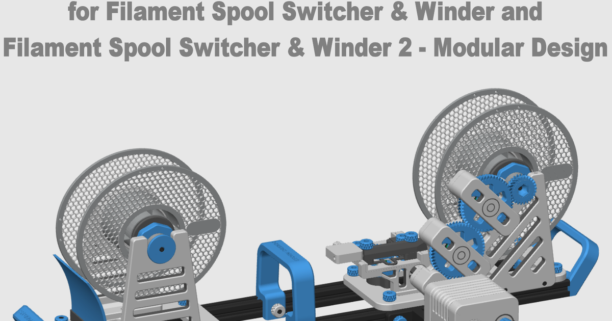 Stand for Bambu Lab Filament Spool Switcher & Winder by STORM DESIGN ...