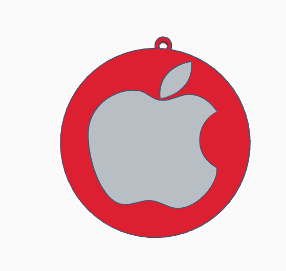 apple logo keychain by Levy Guttman | Download free STL model ...