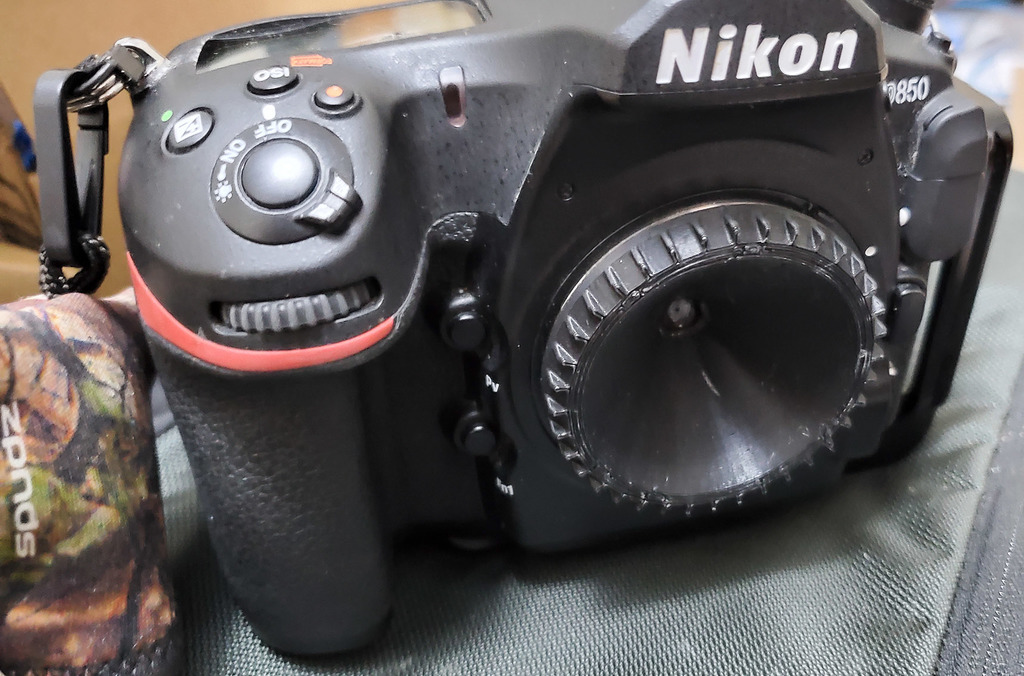 Wide Angle Pinhole Cap for Nikon F Mount by CVABuck | Download free STL ...