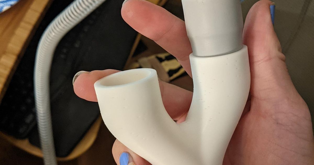 CPAP hose splitter / joint by Sam | Download free STL model ...