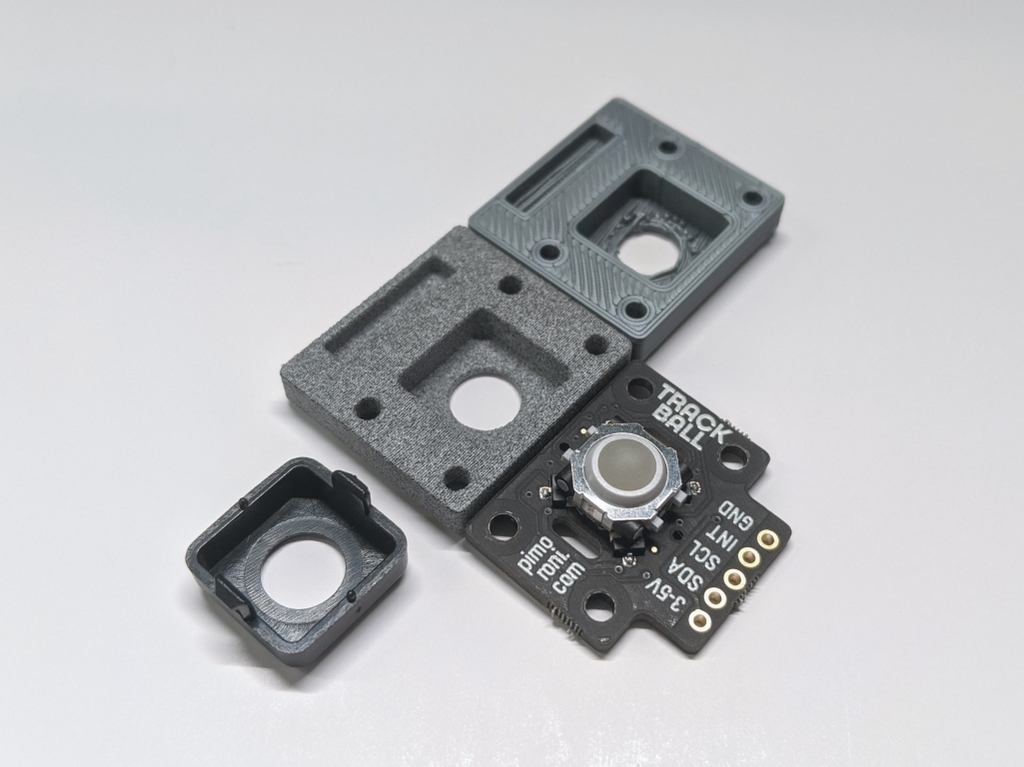 Pimoroni Trackball Top Shell By Khord Download Free Stl Model