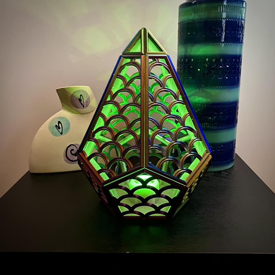 Fish Scale Lamp by ChrisTheViolaNerd | Download free STL model ...