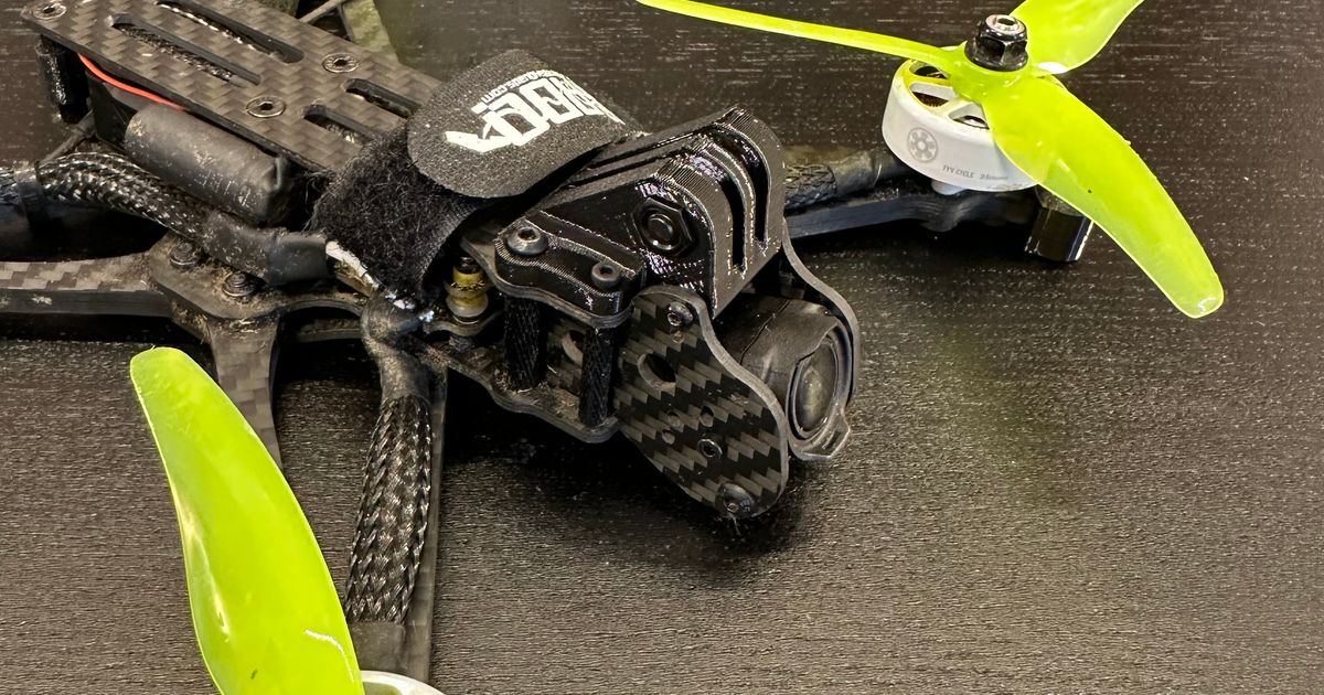 FPVcycle Sonicare Variable Gopro Mount by fpv.mp4 | Download free STL ...