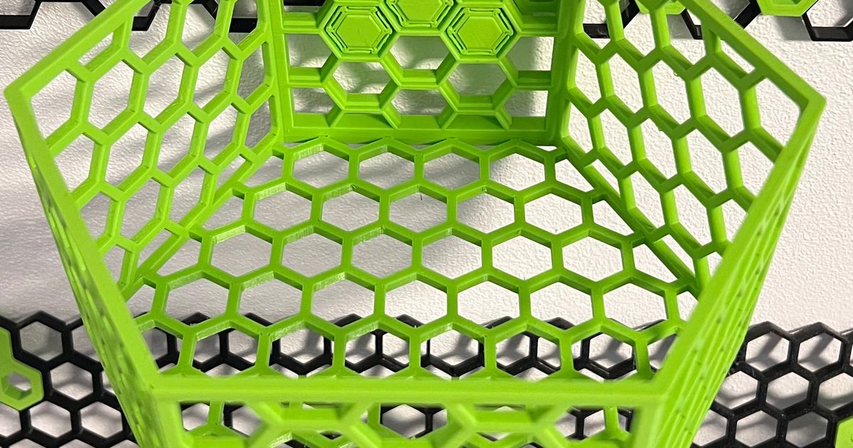 HSW hexagonal baskets v2 by Chrosta | Download free STL model ...