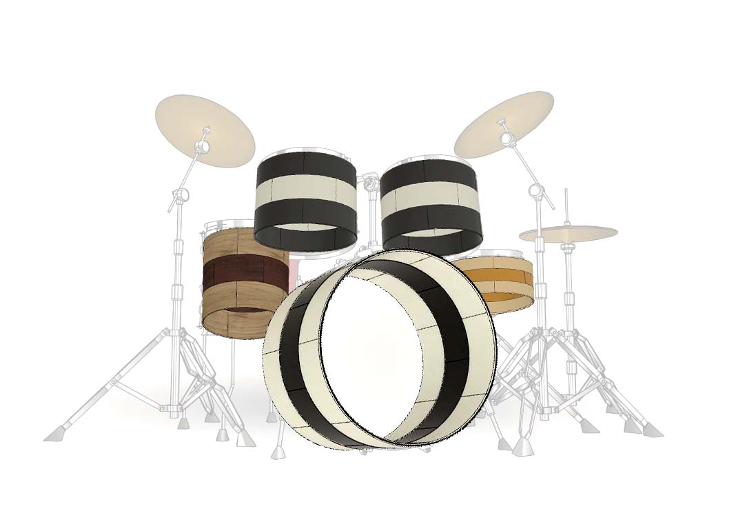 Drums (shells) FULL SIZE, composed por giuliancol | Descargar modelo ...