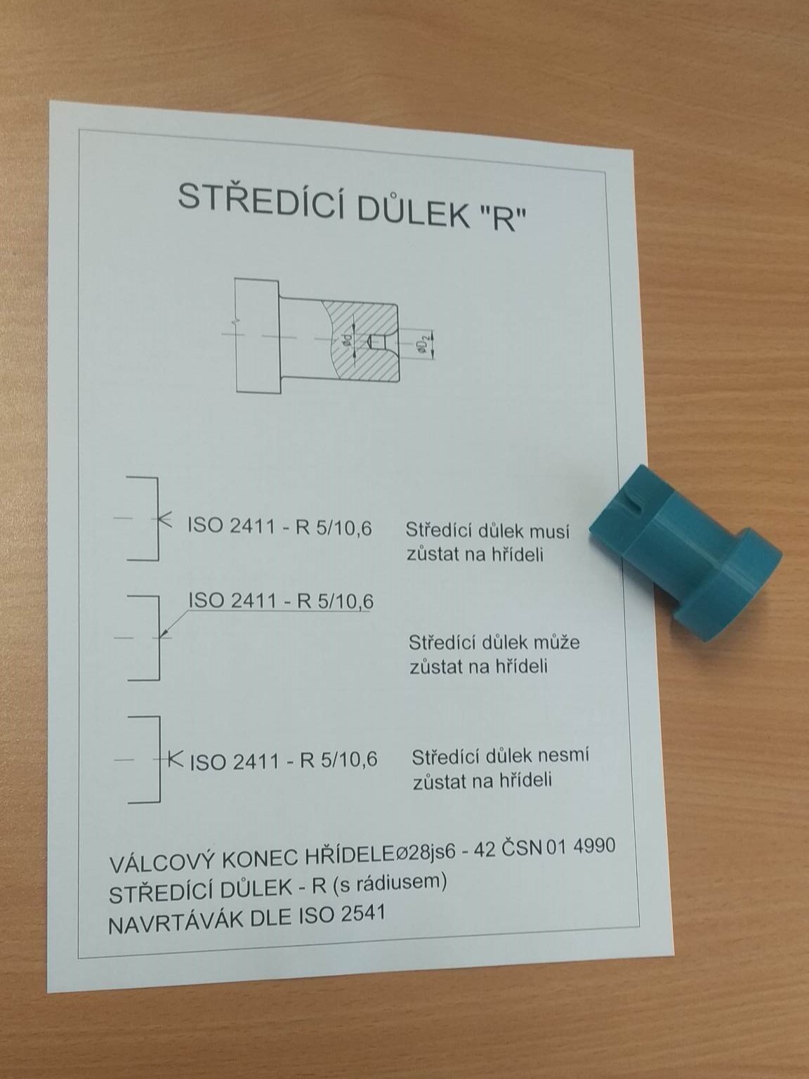 Středící důlek R by SPŠS VSETÍN | Download free STL model | Printables.com