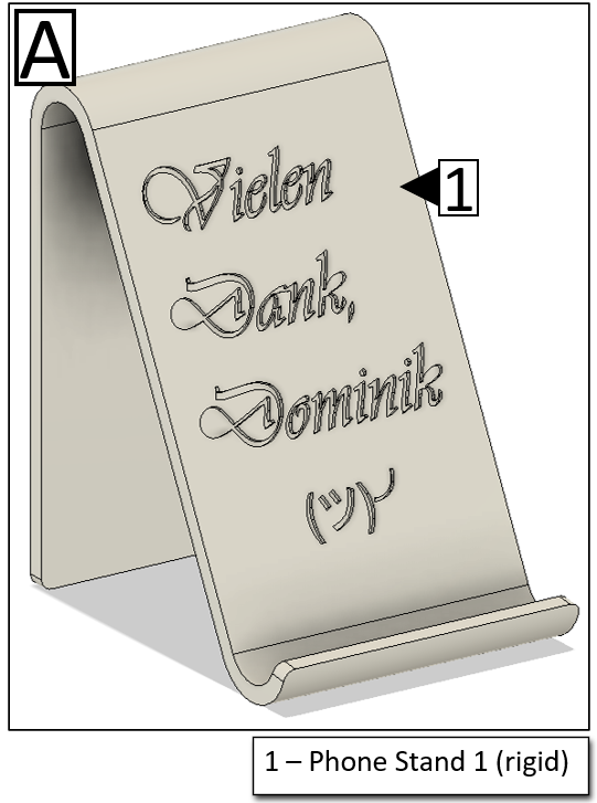 Smartphone Stand (Rigid, Foldable) as a Gift by JK | Download free STL ...