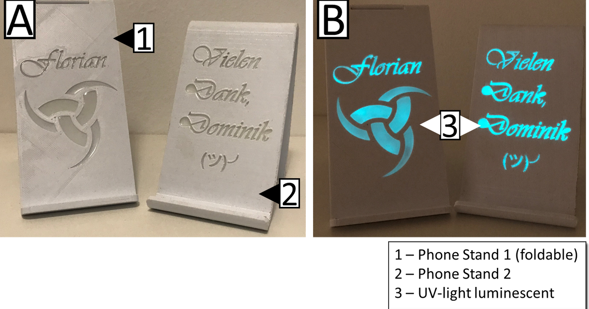 Smartphone Stand (Rigid, Foldable) as a Gift by JK | Download free STL ...