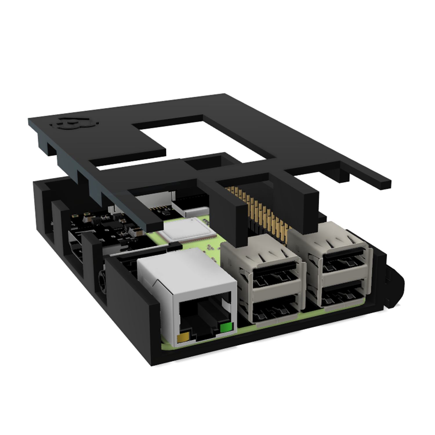 V-Slot case for Raspberry Pi 3B+ by ALL43DP | Download free STL model ...