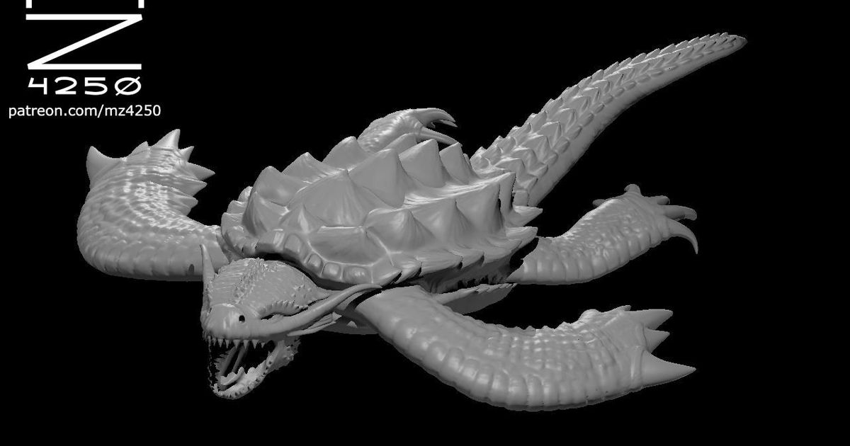 Dragon Turtle Updated by MZ4250 | Download free STL model | Printables.com