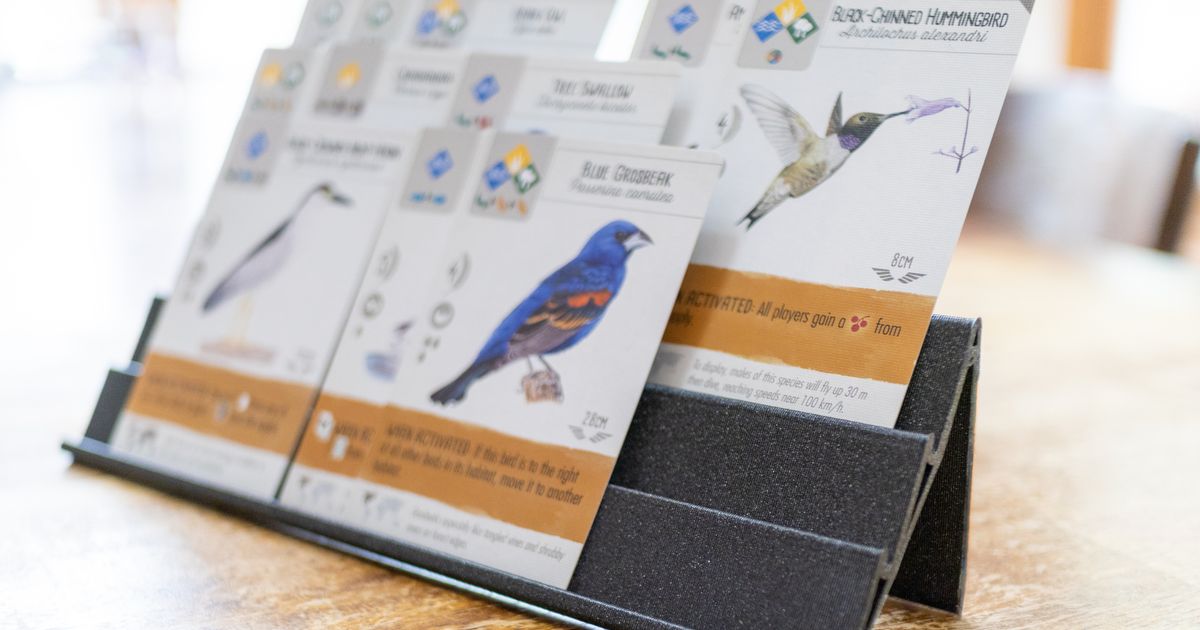 Vase-Mode Stackable Card Stand by Nat | Download free STL model ...