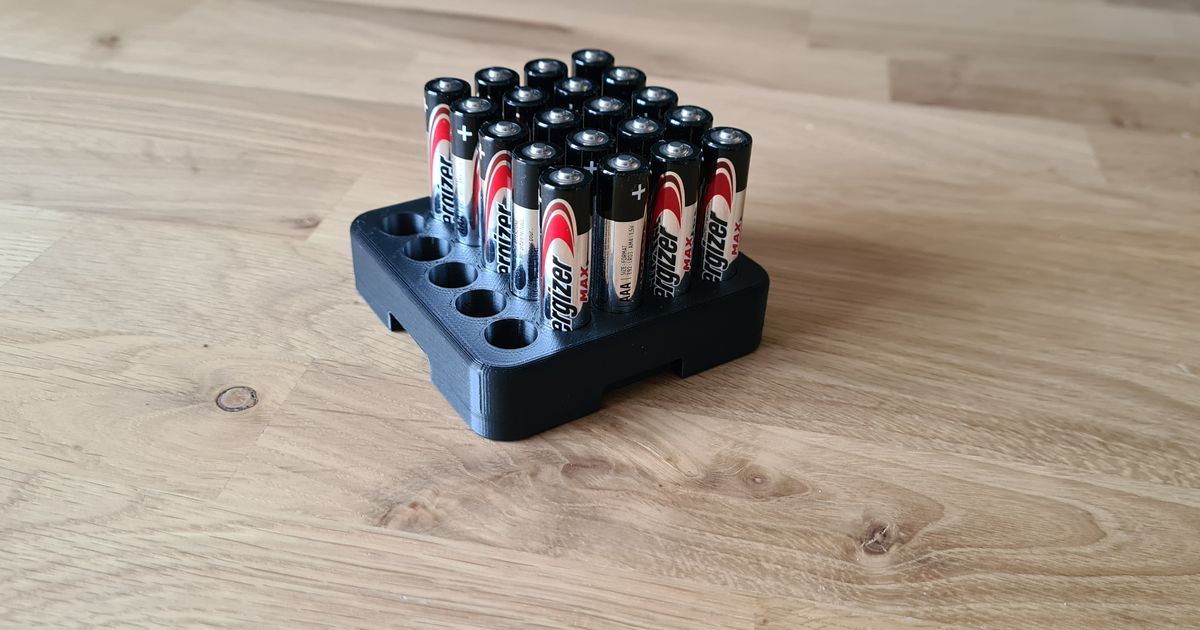 AAA Battery Storage by BinchePone | Download free STL model ...