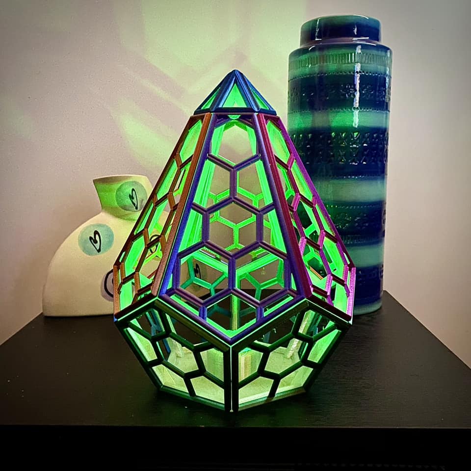 Hex Lamp by ChrisTheViolaNerd | Download free STL model | Printables.com