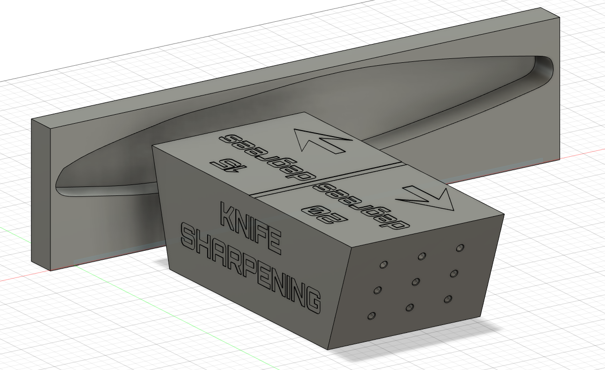 Angular knife sharpening device by DOMELL | Download free STL model | Printables.com