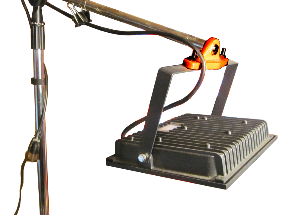 Bracket for mounting an LED UV light for screenprinting exposure by ...
