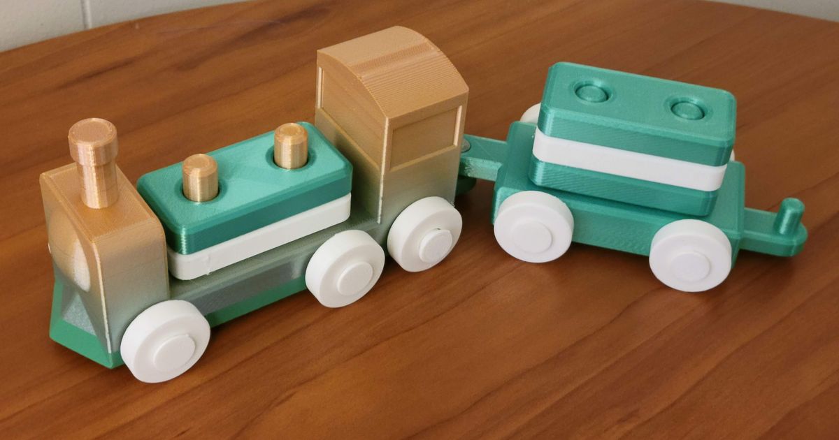 Stacking Train by Crafter64 | Download free STL model | Printables.com
