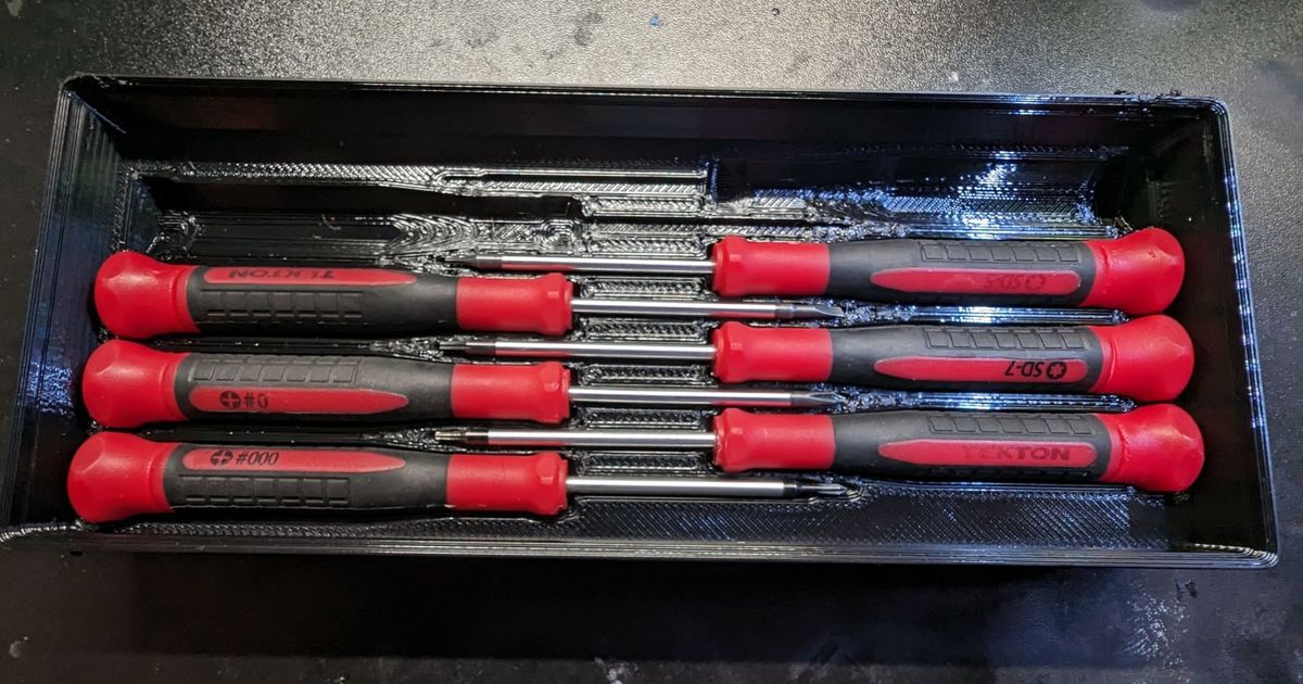 Gridfinity Precision Screwdriver Holder by cdh | Download free STL ...