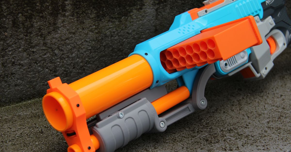 The Cryptid: a Pump Action Conversion for the Nerf Sledgefire . by ...