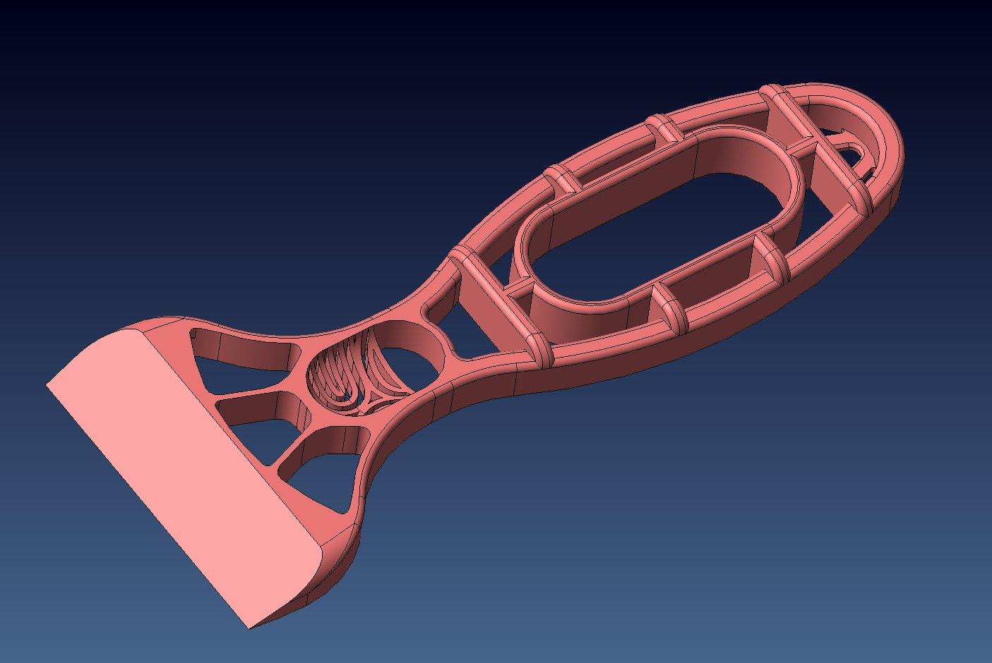 Printbed Scraper - Ergonomic by Stavros Salampoukidis | Download free STL model | Printables.com