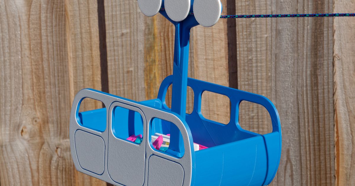 Cable car clothes peg basket by Martin_au | Download free STL model ...