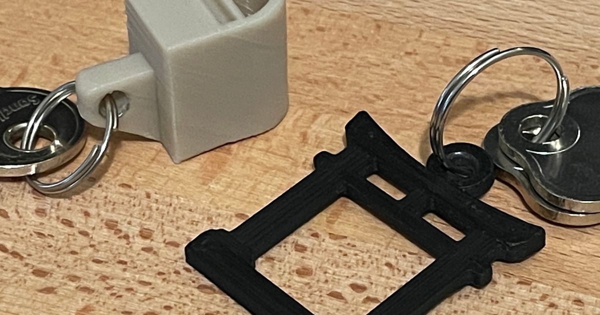 Gate and Letterbox keyrings by Martin_au | Download free STL model ...