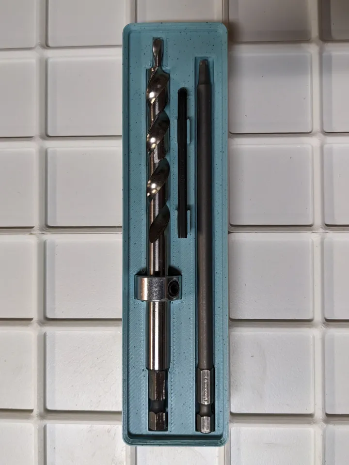 Gridfinity Pocket Hole Drill and Driver Bit Holder by Flash72 ...