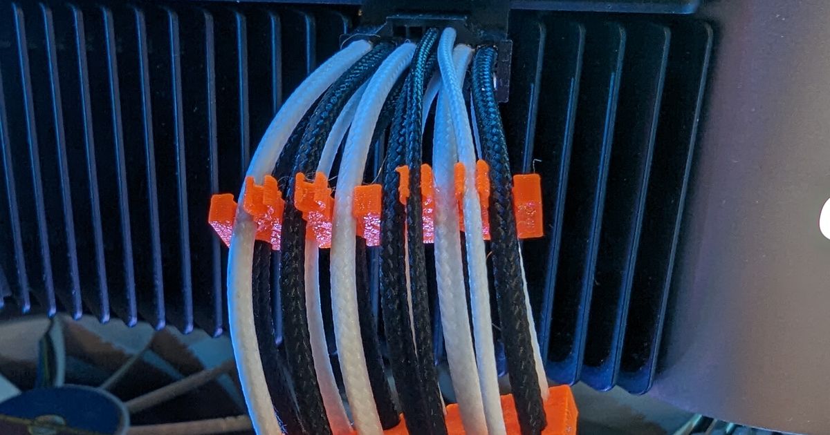 12VHPWR cable comb for Corsair by Eduard3D | Download free STL model ...