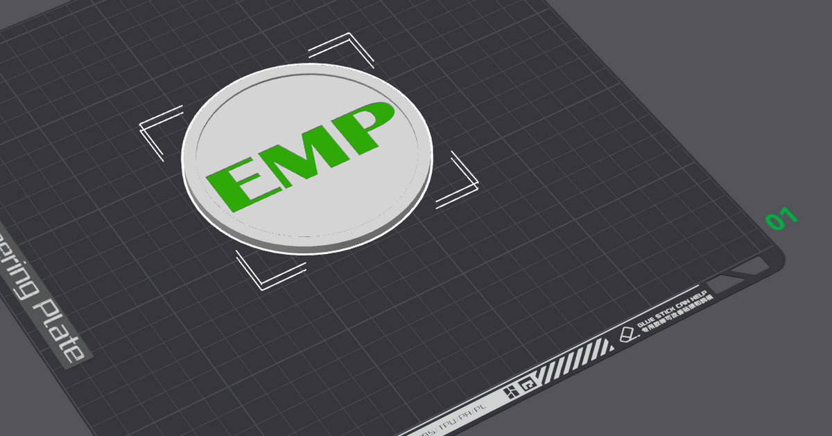 EMP Untersetzer - Coaster by Dobial | Download free STL model ...