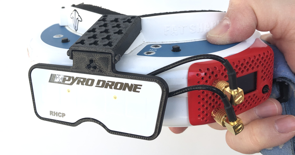 PYRODRONE PYROPATCH 5.8G DUAL PATCH ANTENNA FOR FATSHARK by robomaniac | Download free STL model ...