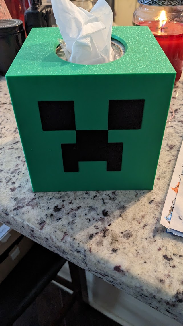 Creeper Tissue Box Cover by Cornbread | Download free STL model ...