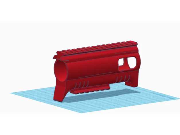 SG22 6 Inch Handguard With Lower P Rail by KN16 | Download free STL ...