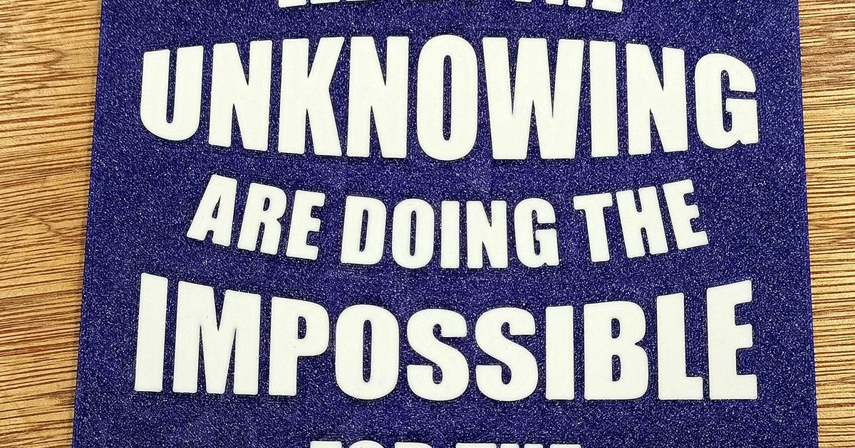 Funny Sign - We the unwilling, Led by the Unknowing, are doing the ...