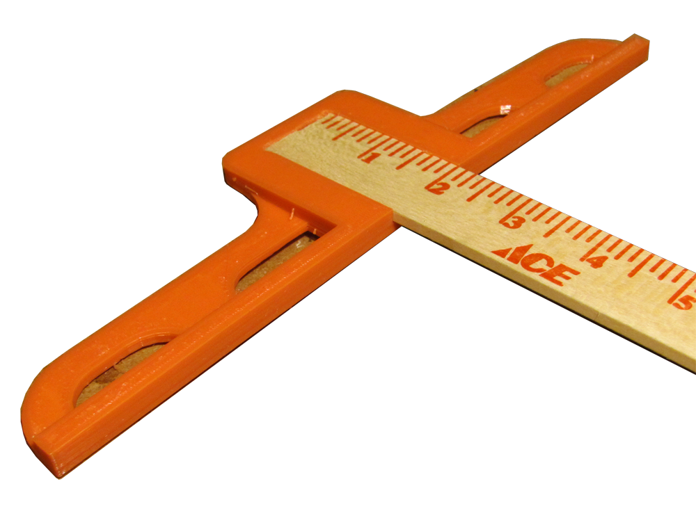 T Square end for a yardstick by docRoot | Download free STL model ...