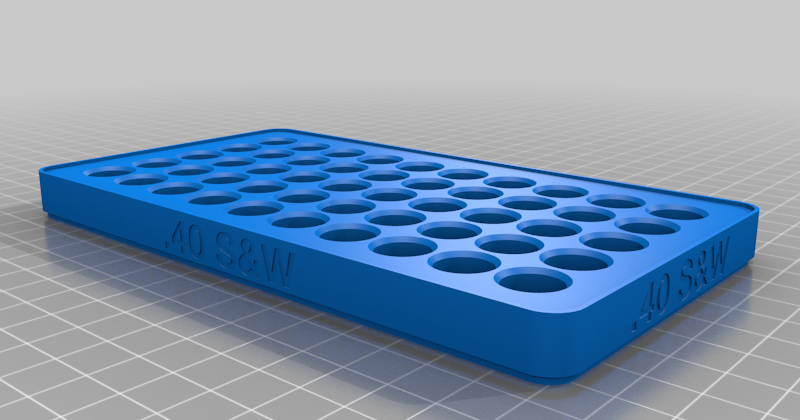 .40 S&W Stacking Loading Block by brass_ring | Download free STL model ...