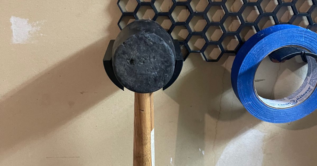 Rubber Mallet Holder for Honeycomb Wall Storage by BlaiseTheHokage ...